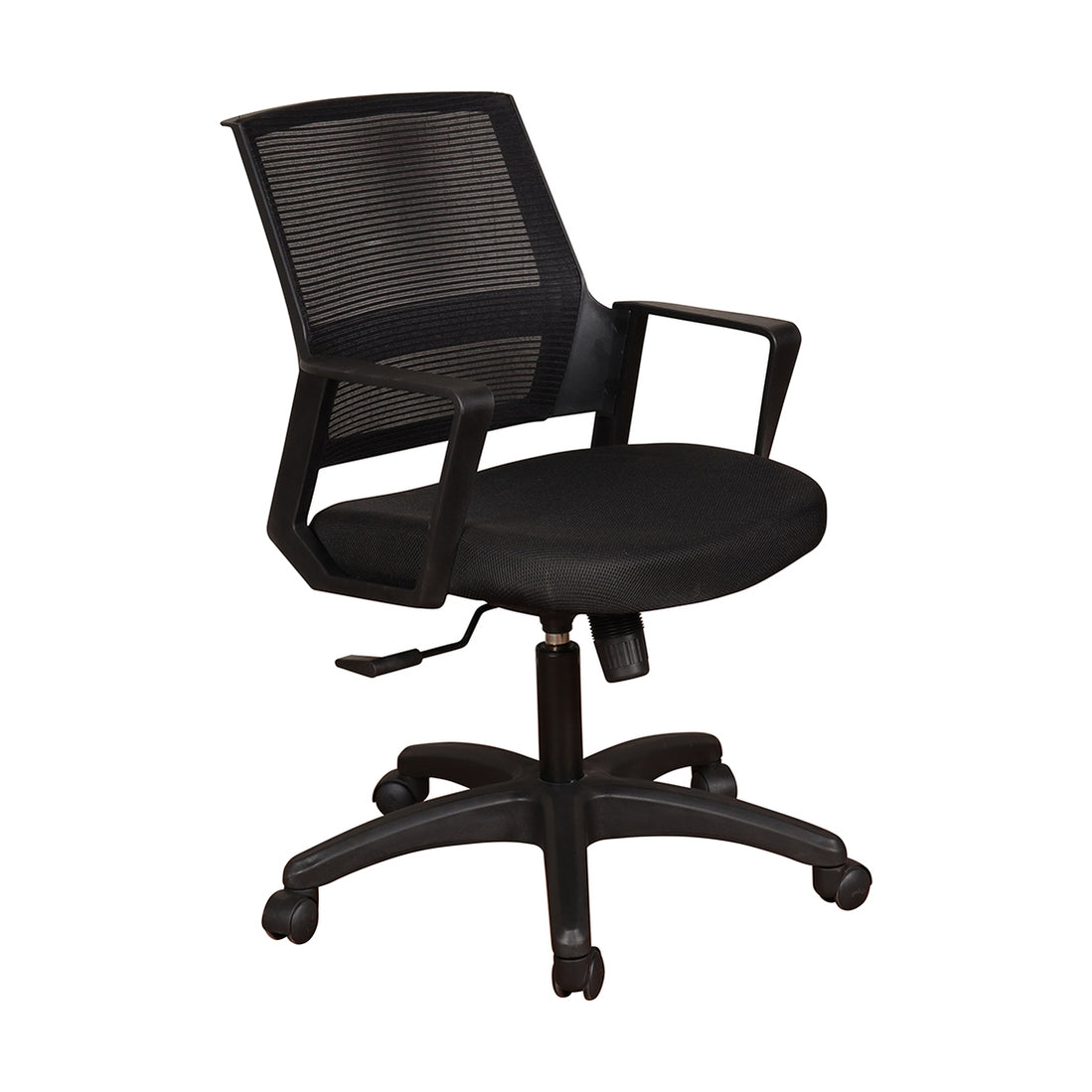 Solitaire Ergonomic Office Chair in Black Colour — TREVI FURNITURE