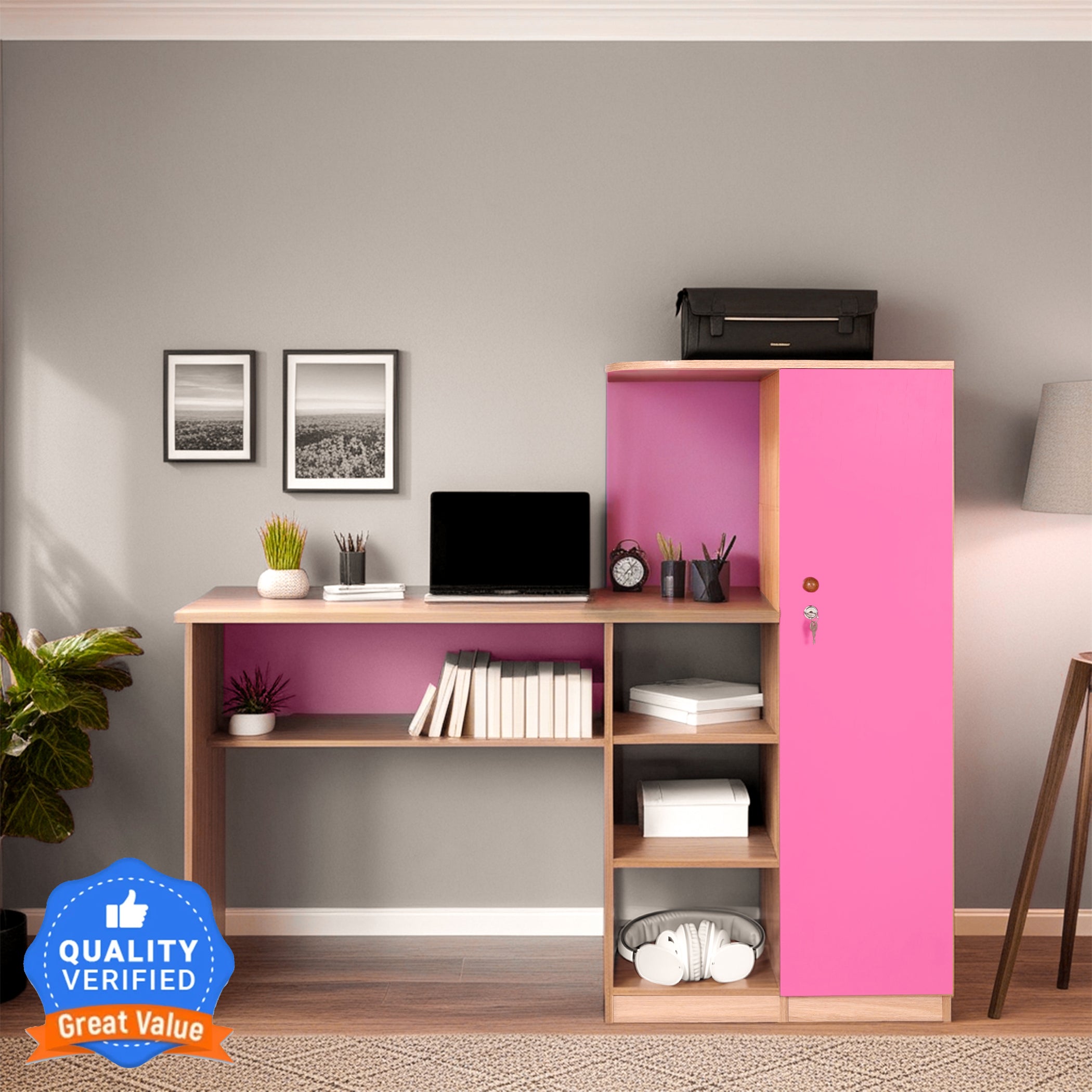 Krystal Engineered wood Study Table — TREVI FURNITURE