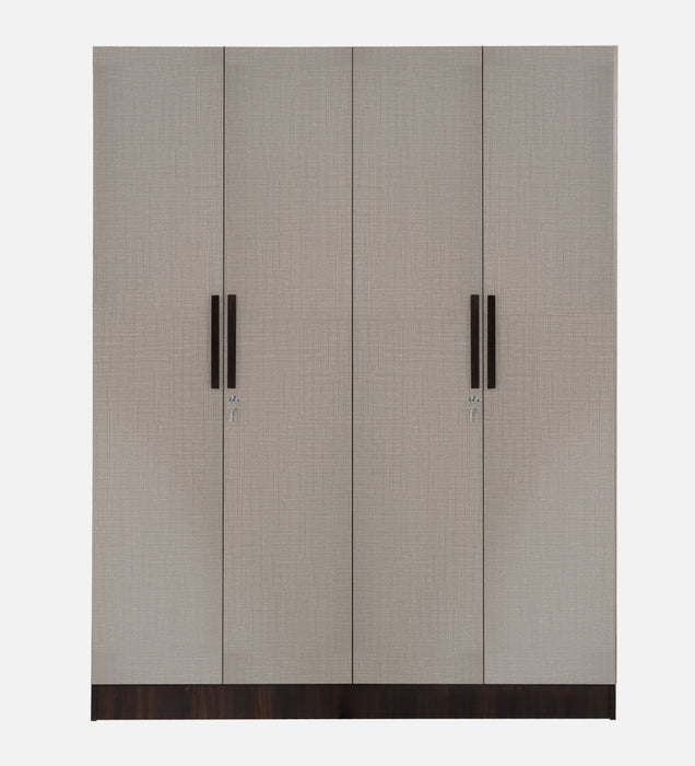Trevi Mustang 4 Door Wardrobe- Dark Maple & Hazel Cambric — TREVI FURNITURE