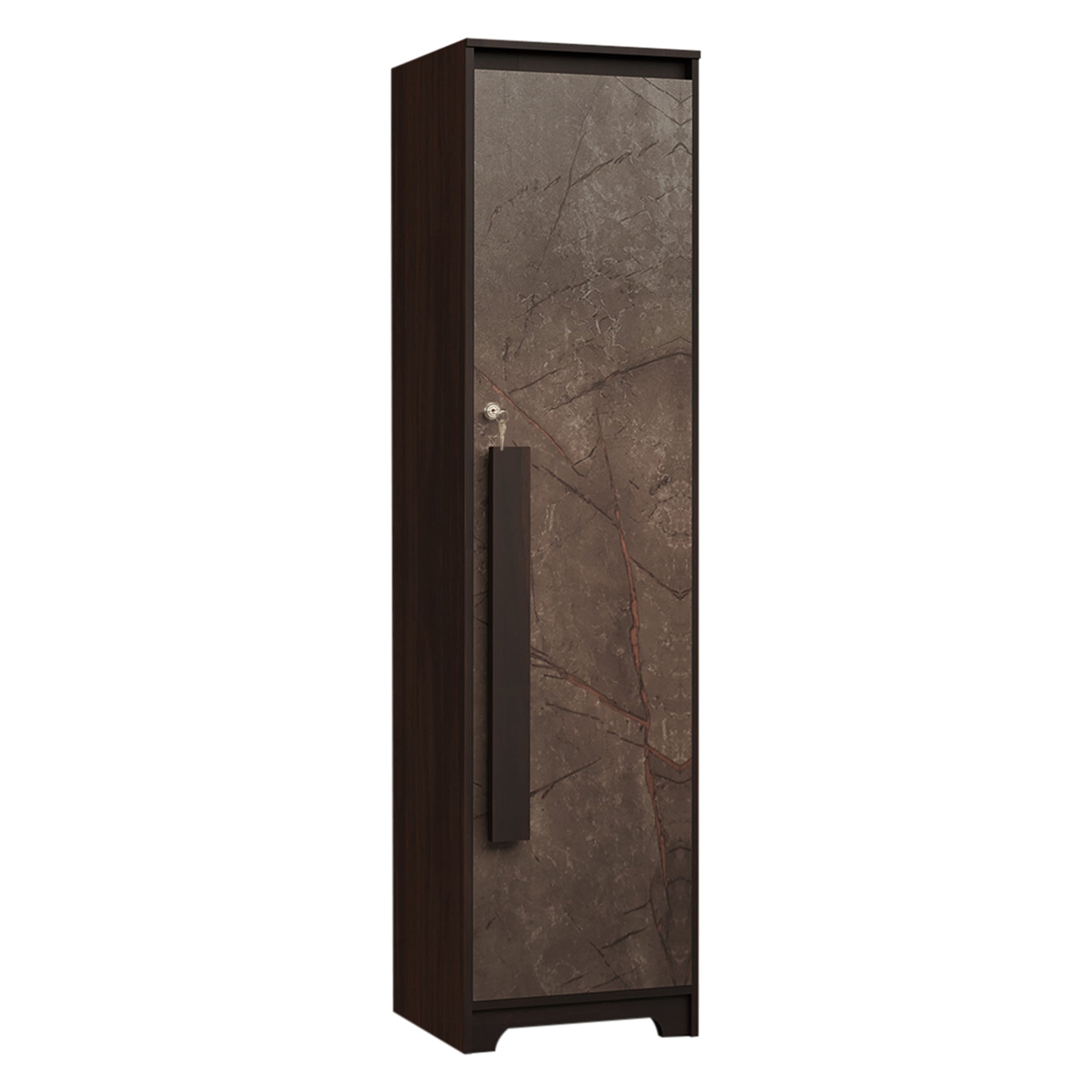 Regal Grand 1 Door Wardrobe Drawer & With/without Mirror In Walnut Mar ...