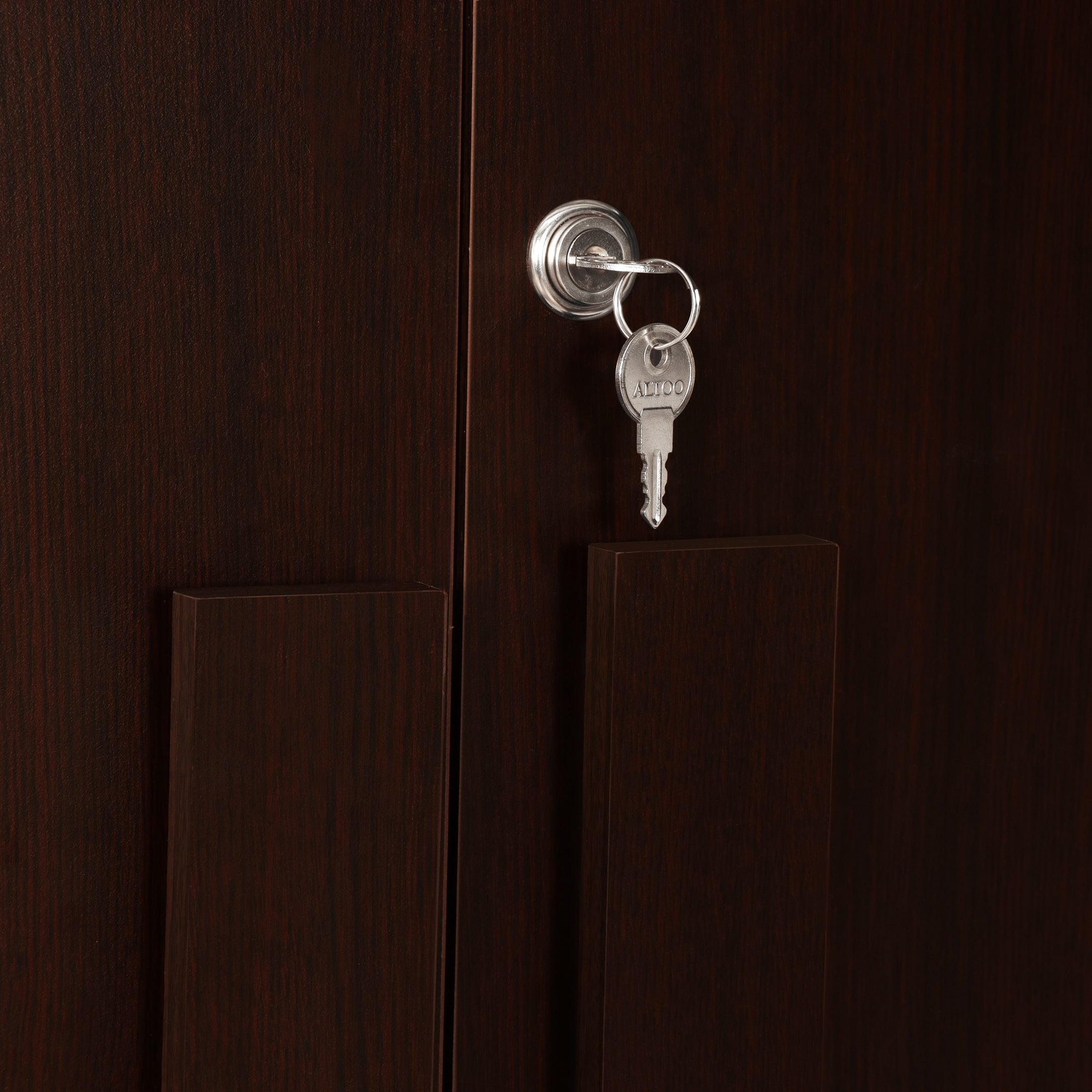 Regal Grand 2 door Engineered Wood wardrobe with 1 drawer & Mirror - W ...