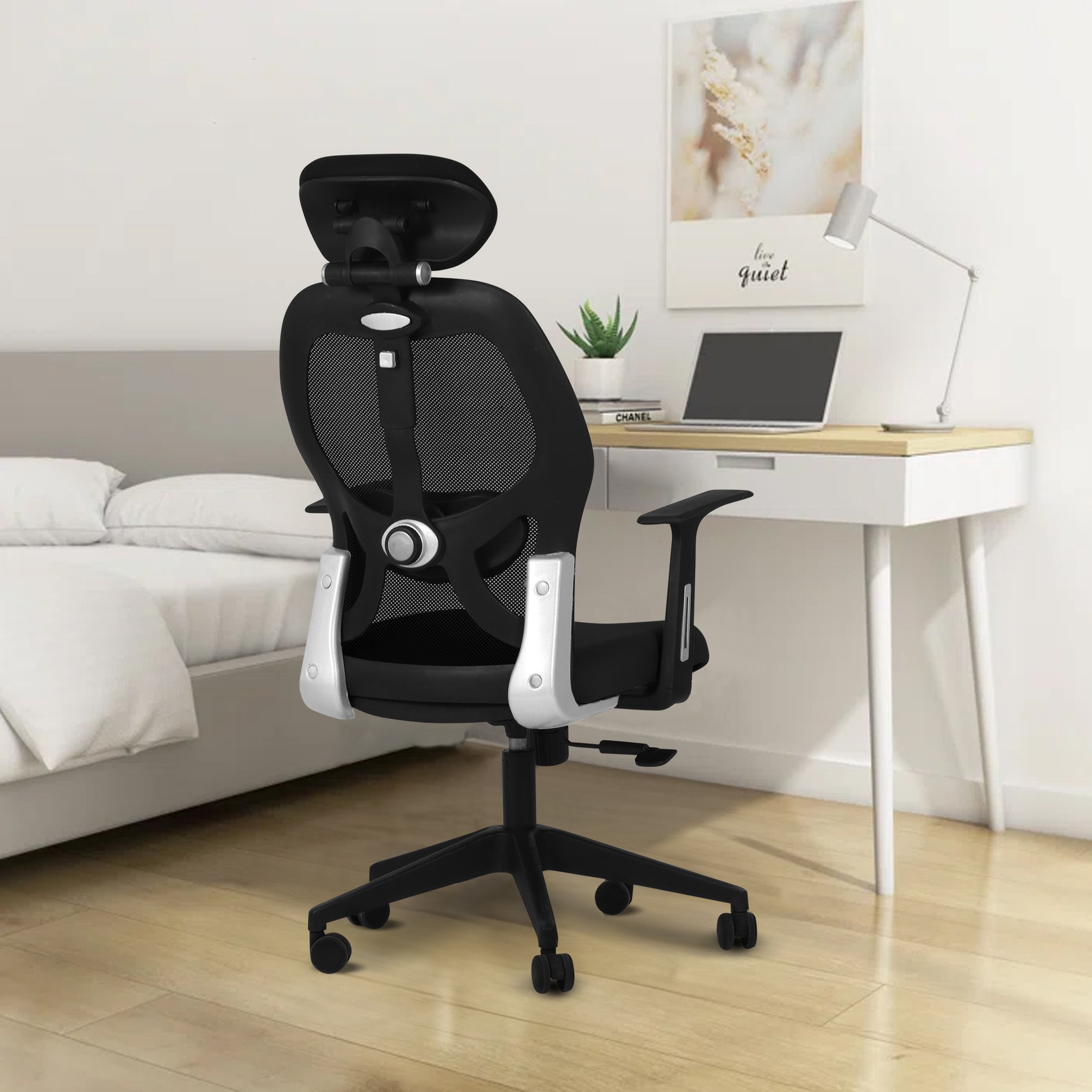 Venus Magic High Back Office Chair In Black Color — TREVI FURNITURE
