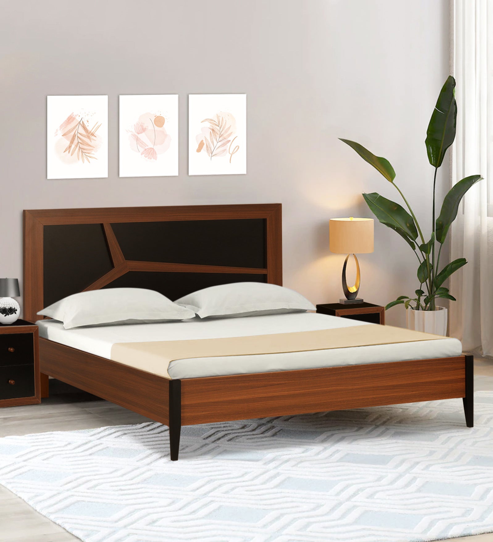 Matrix Enginereed Wood Double Beds — TREVI FURNITURE